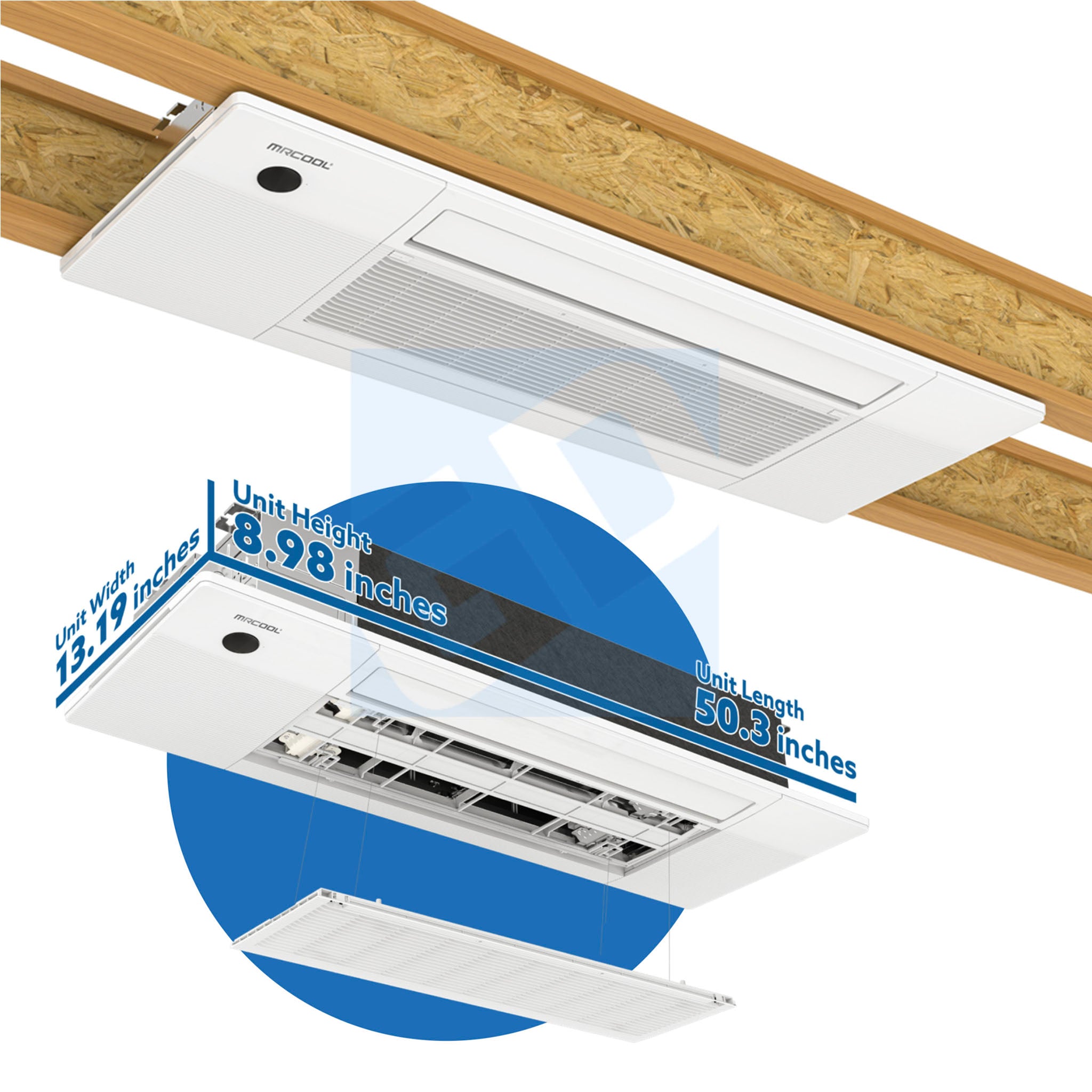 MRCOOL® DIY Multi-zone Ceiling Cassette Units – Got Ductless